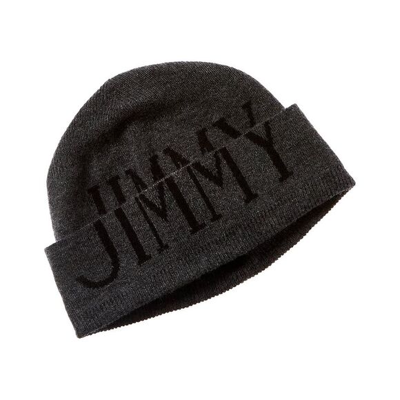 Jimmy Choo | Accessories | Jimmy Choo Jc Logo Wool Cashmereblend Beanie ...